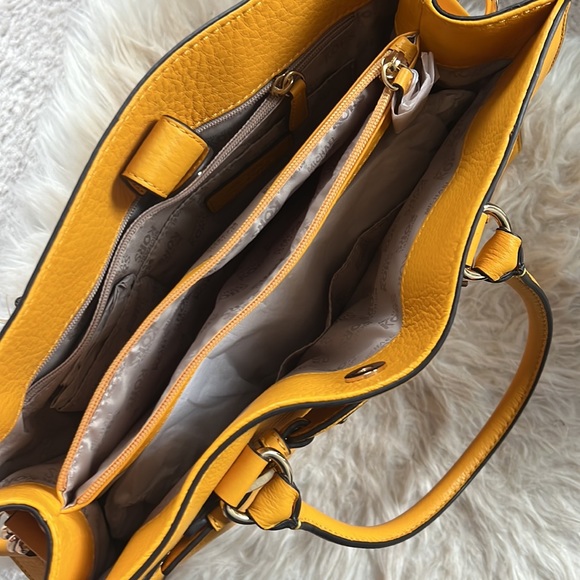 Michael Kors | Bags | Michael Kors Yellow Bag Shoulder Strap Included ...